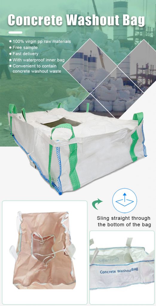 Concrete Washout Bag With Pe Liner Bag Inside For Loading Concrete ...